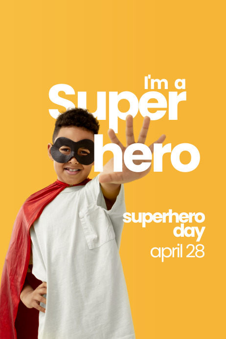 Superhero Day Poster Template | PosterMyWall