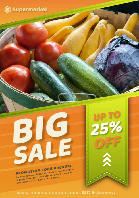 Supermarket Big Sale Template | PosterMyWall