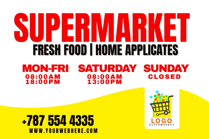 supermarket Template | PosterMyWall