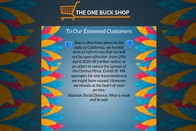 Supermarket Notice Template | PosterMyWall