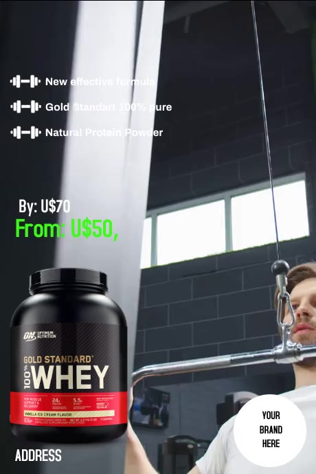 SUPPLEMENTS Template | PosterMyWall