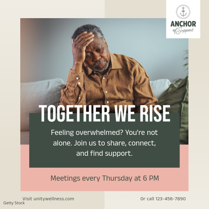 Plantilla de Support Group Counseling Instagram Post | PosterMyWall