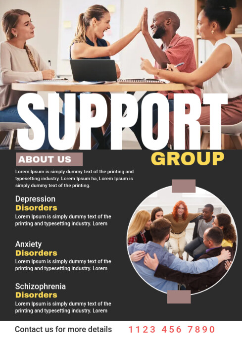 Copy of Support Group Flyer | PosterMyWall