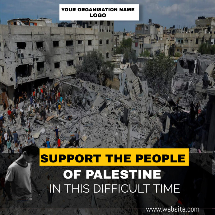 Support Palestine Template | PosterMyWall