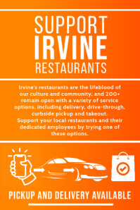 Support Restaurants Template | PosterMyWall