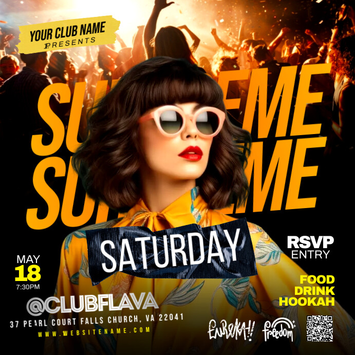 supreme saturday Template | PosterMyWall