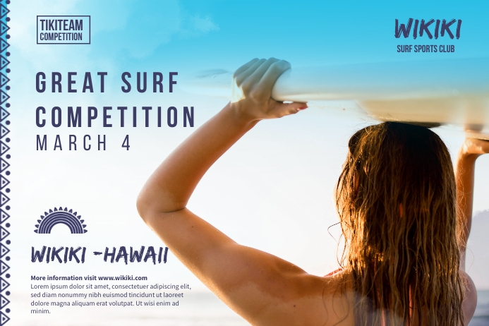 Surfing Competition Template | PosterMyWall