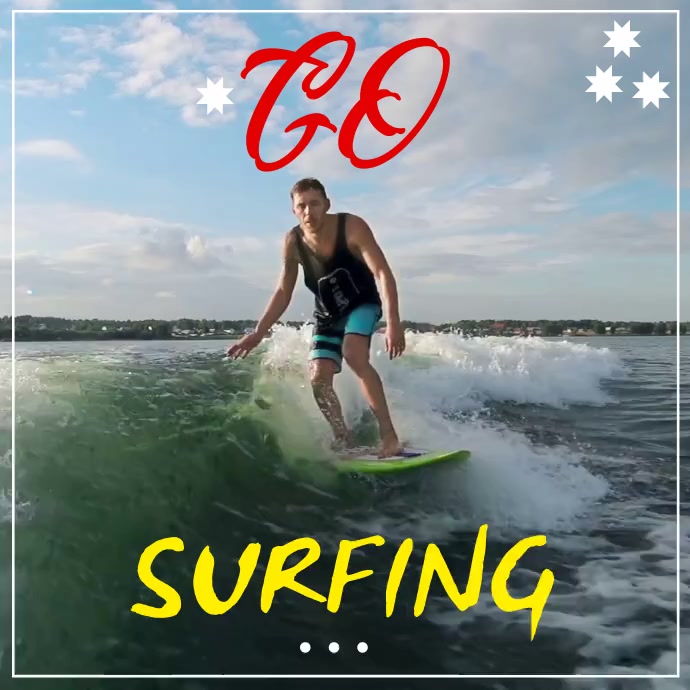 Copy of surfing video ad template design | PosterMyWall