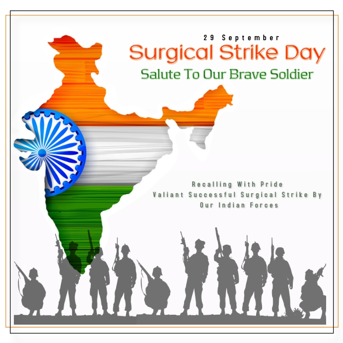 Surgical Strike Day Template | PosterMyWall