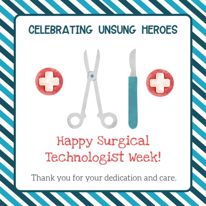 Surgical Tech Week tag printable Template | PosterMyWall