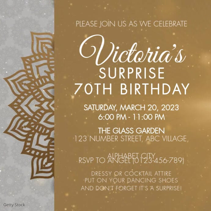 Surprise Birthday Invitation Template | PosterMyWall