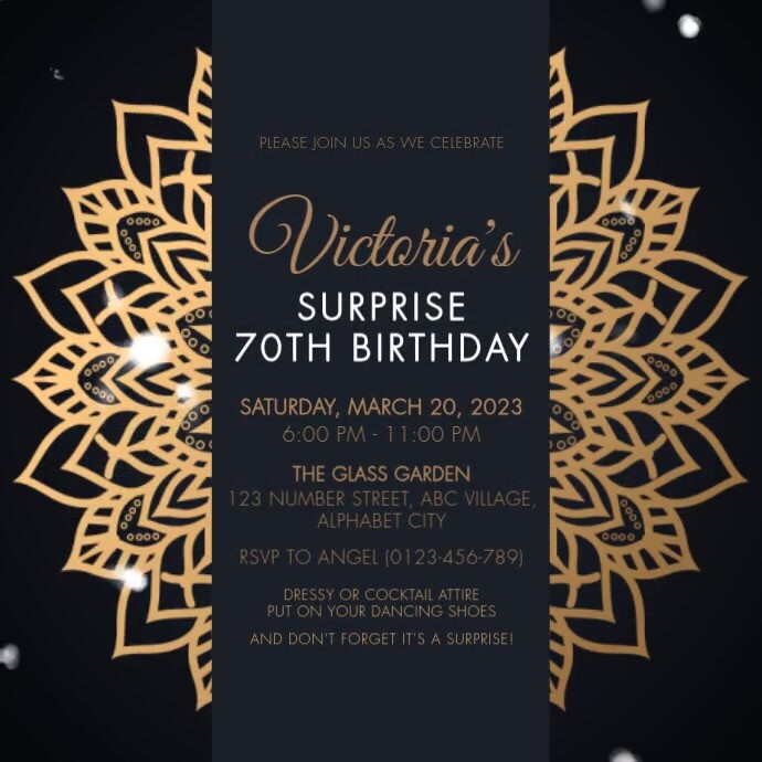 Surprise Birthday Invitation Template | PosterMyWall
