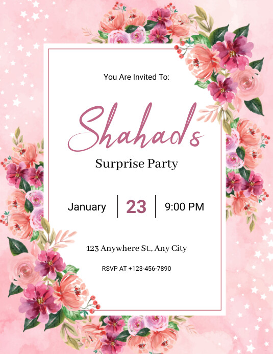 Surprise party Template | PosterMyWall