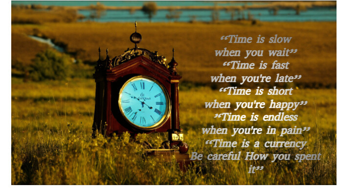 Surreal Time Landscape – Deep Thought Quote Poster Background Template ...