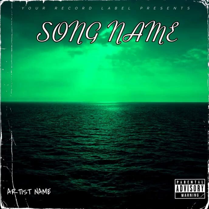 Surreal water vid album cover Templat | PosterMyWall