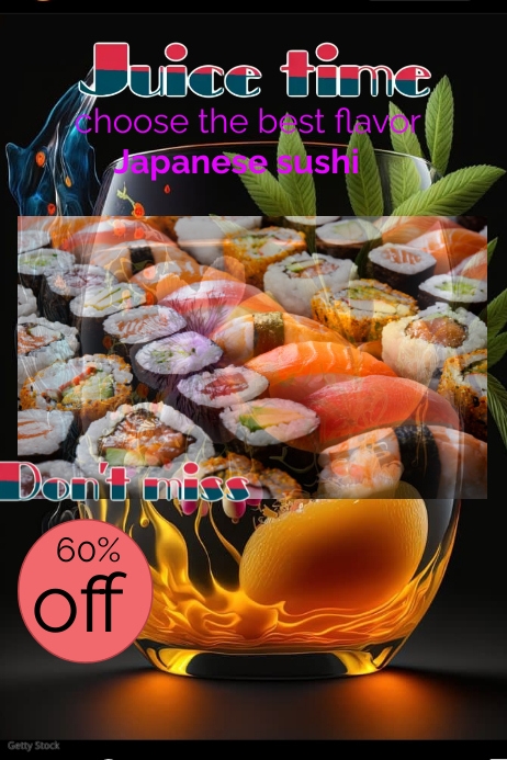 sushi Template | PosterMyWall