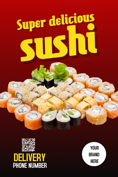 Sushi Template | PosterMyWall