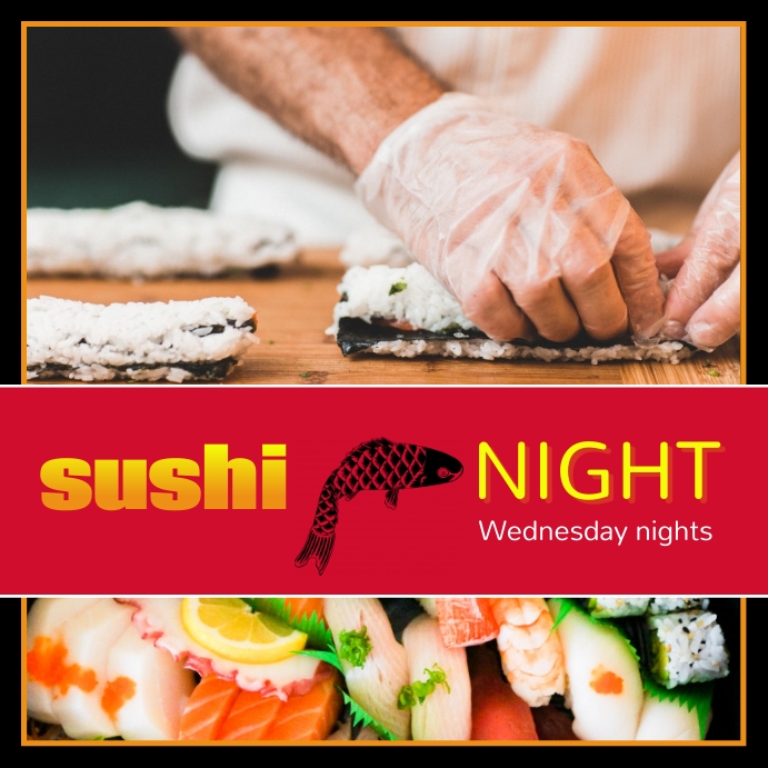Sushi night special instagram template | PosterMyWall