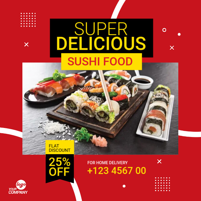 Sushi Offer Template | PosterMyWall