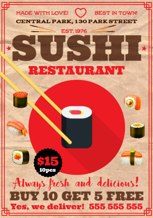 SUSHI POSTER | PosterMyWall