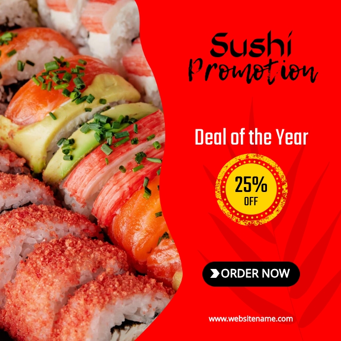 Sushi Promo Instagram Post Templat | PosterMyWall