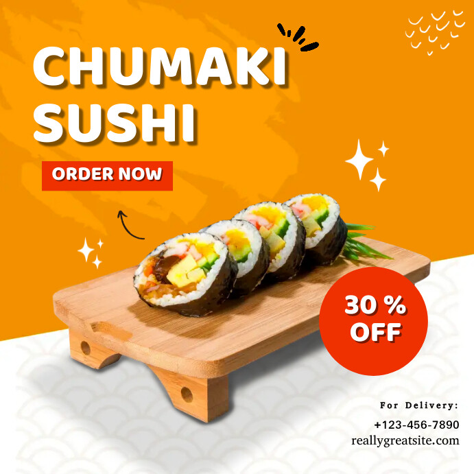 Copy of Sushi Promotion Instagram Post | PosterMyWall