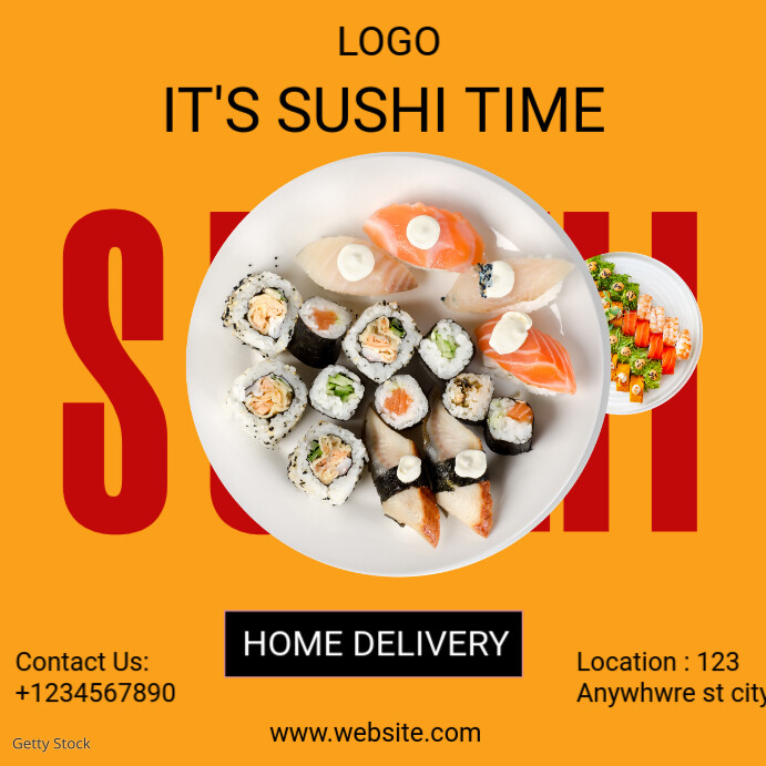 sushi template | PosterMyWall