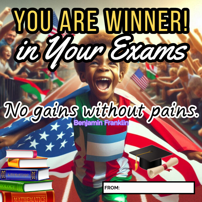 Suucess In Your Exams Card Design Instagram P Template | PosterMyWall