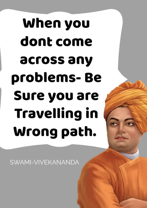 Plantilla de Swami vivekananda inspirational A1 template | PosterMyWall