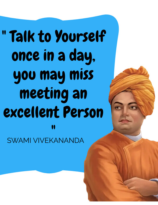 Plantilla de Swami vivekananda inspirational flyer templat | PosterMyWall