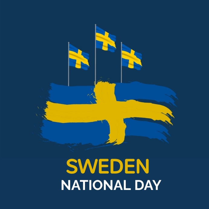Plantilla de SWEDEN NATIONAL DAY | PosterMyWall