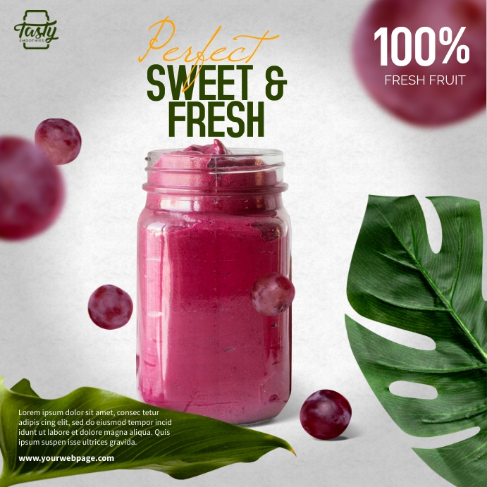 Copy of Sweet & Fresh Template | PosterMyWall