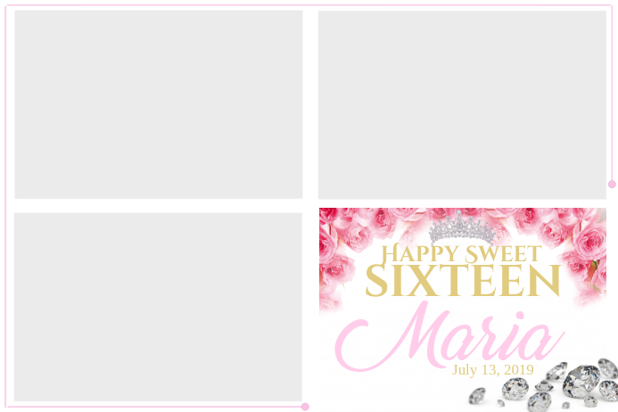 Copy of Sweet 16 photo booth frame | PosterMyWall