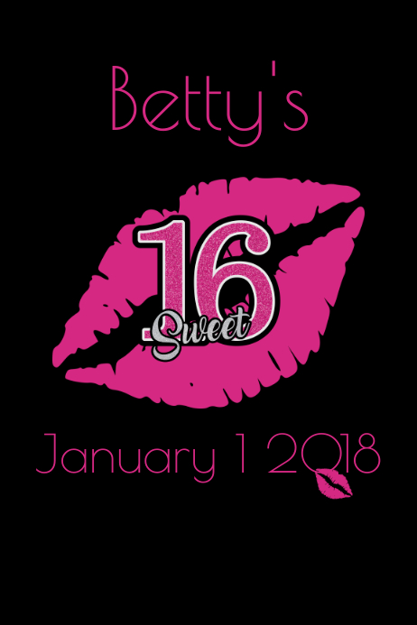 Sweet 16 Template | PosterMyWall