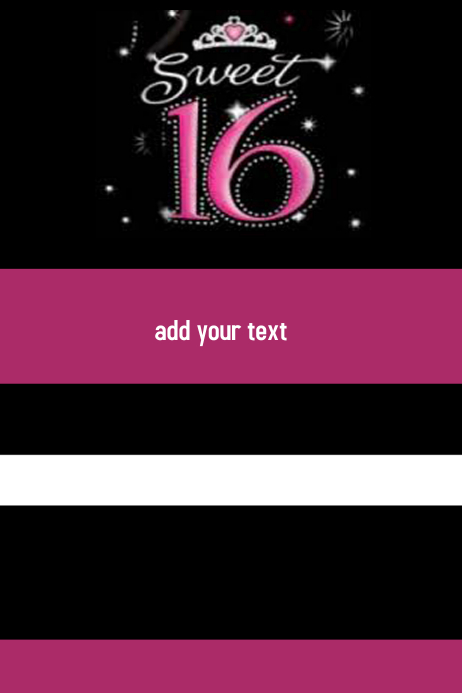 Sweet 16 Template | PosterMyWall