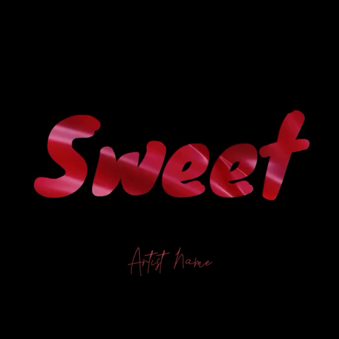 Sweet Candy cover text mask album video Template | PosterMyWall