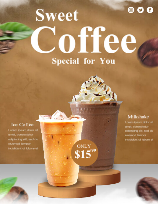 Copy of Sweet Coffee Menu | PosterMyWall