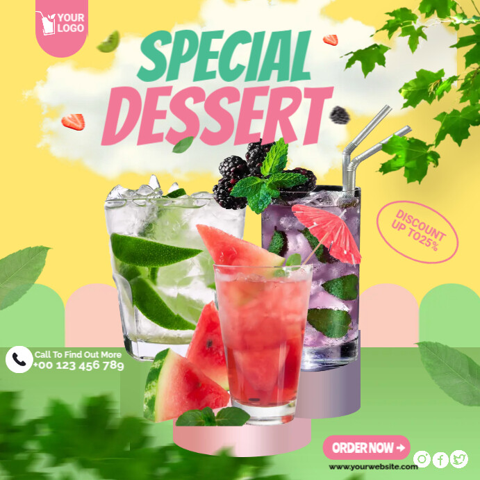 Sweet Dessert Template | PosterMyWall
