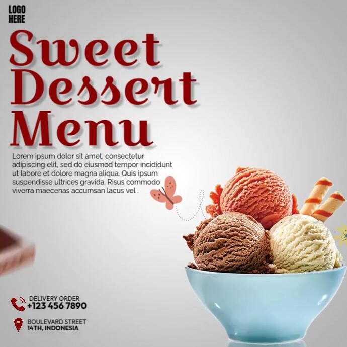 Copy of Sweet Dessert Menu | PosterMyWall