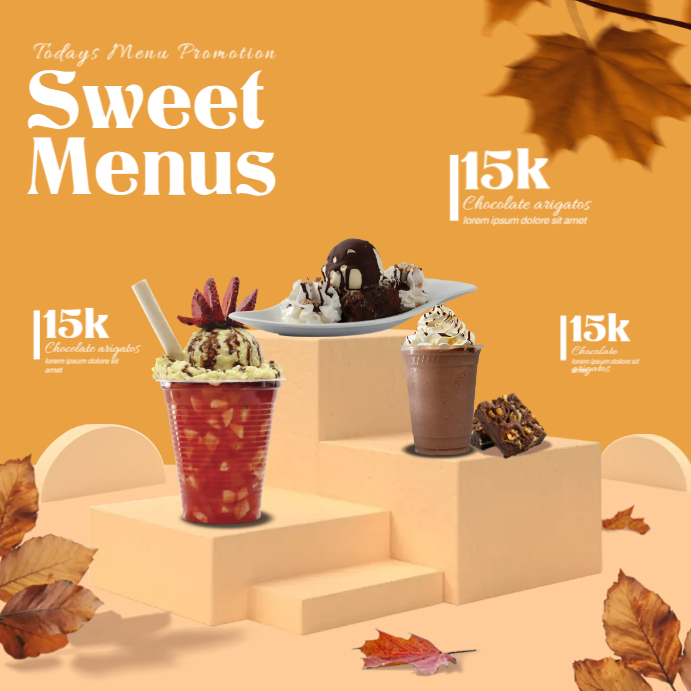 Sweet Desserts Template | PosterMyWall