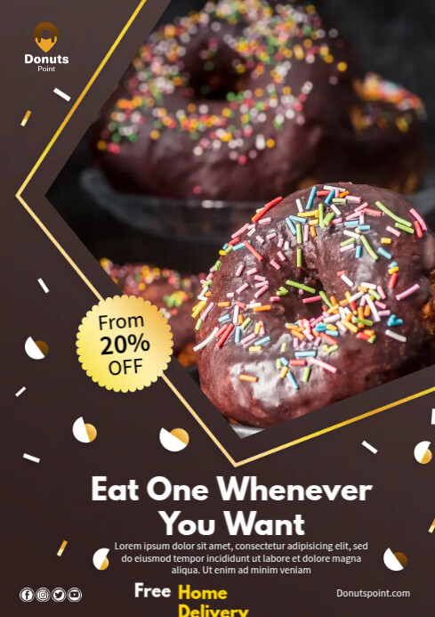 Sweet Food Template | PosterMyWall