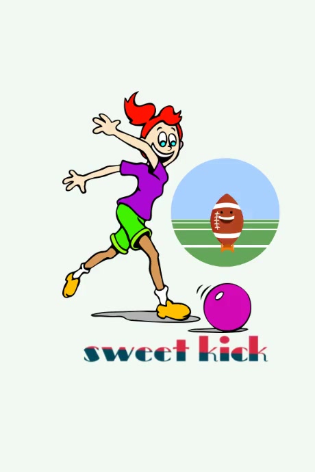 sweet football kick Template | PosterMyWall