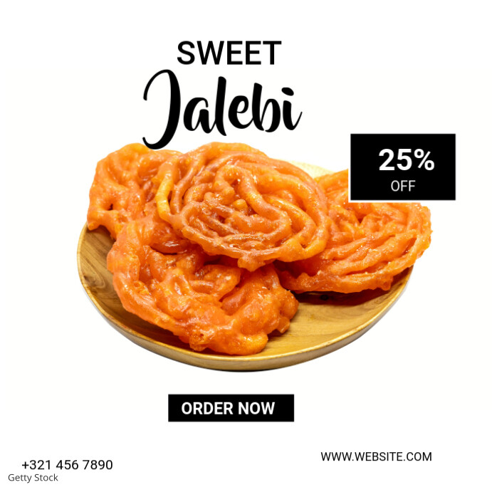 Sweet jalebi Template | PosterMyWall
