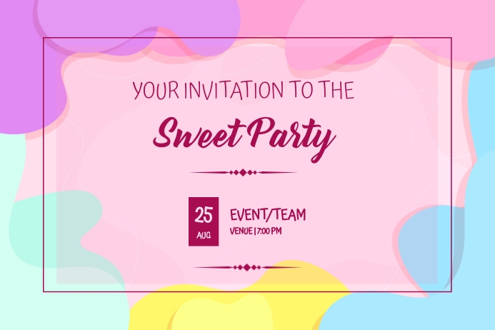 SWEET PARTY Template | PosterMyWall