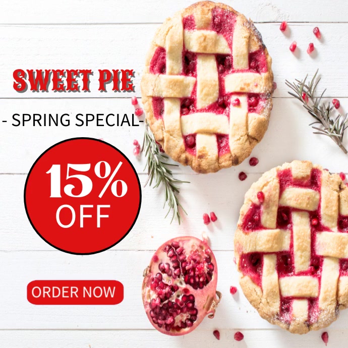 Sweet pie sale instagram post Template | PosterMyWall
