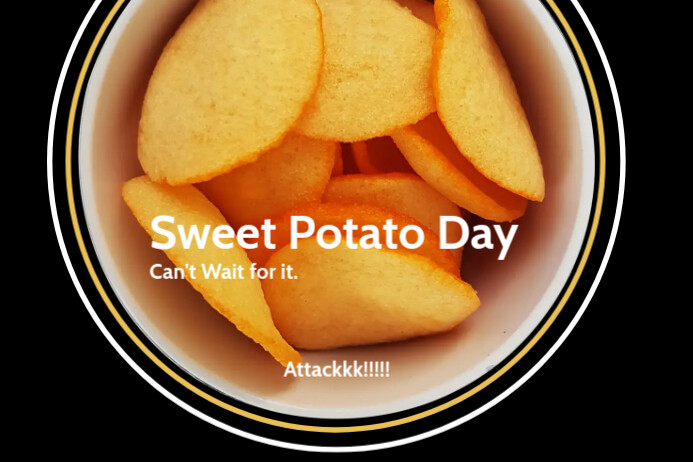 Sweet Potato Day poster Template | PosterMyWall