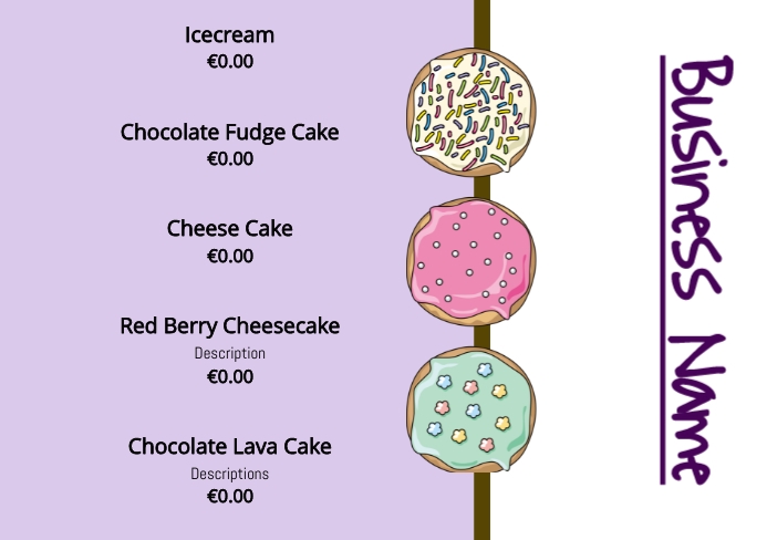 Sweets Template | PosterMyWall