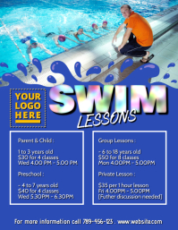 Swim Lesson Template | PosterMyWall