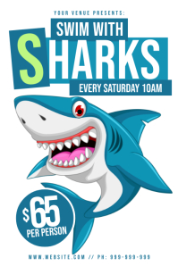 Shark Week Flyer Template | PosterMyWall