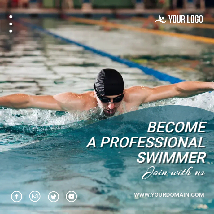Swimmer Ads Template | PosterMyWall